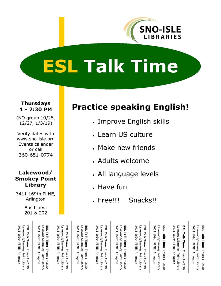 ESL Talk Time | Pinewood Elementary